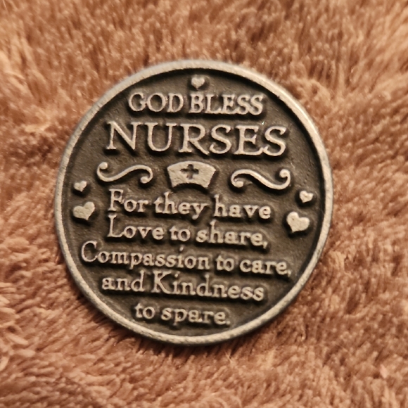 Accessories | Fall Salevintagegod Bless Nurses Silver Tone Coin | Poshmark